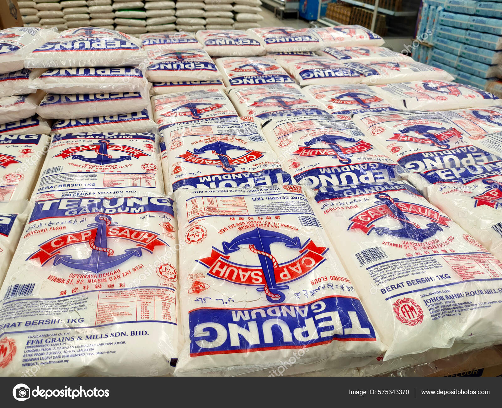 Selangor Malaysia May 2022 Selected Focused Wheat Flour Various Brands ...