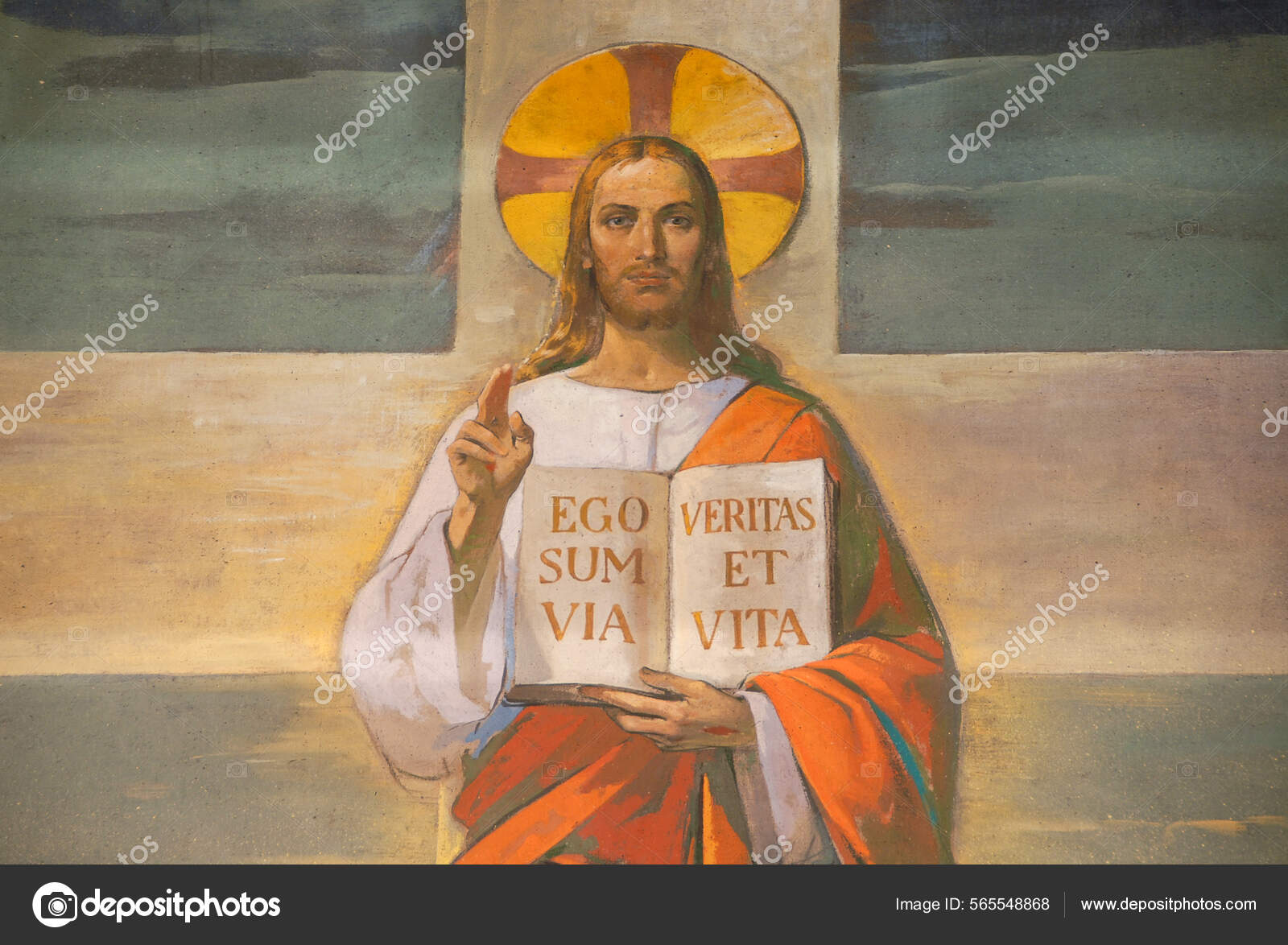 Italy June 2000 Jesus Christ God Savior View Figure — Stock Editorial ...