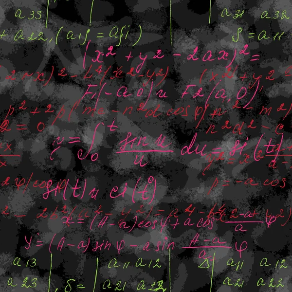 Fondo de patrón sin fin sin costuras con fórmulas matemáticas escritas ...