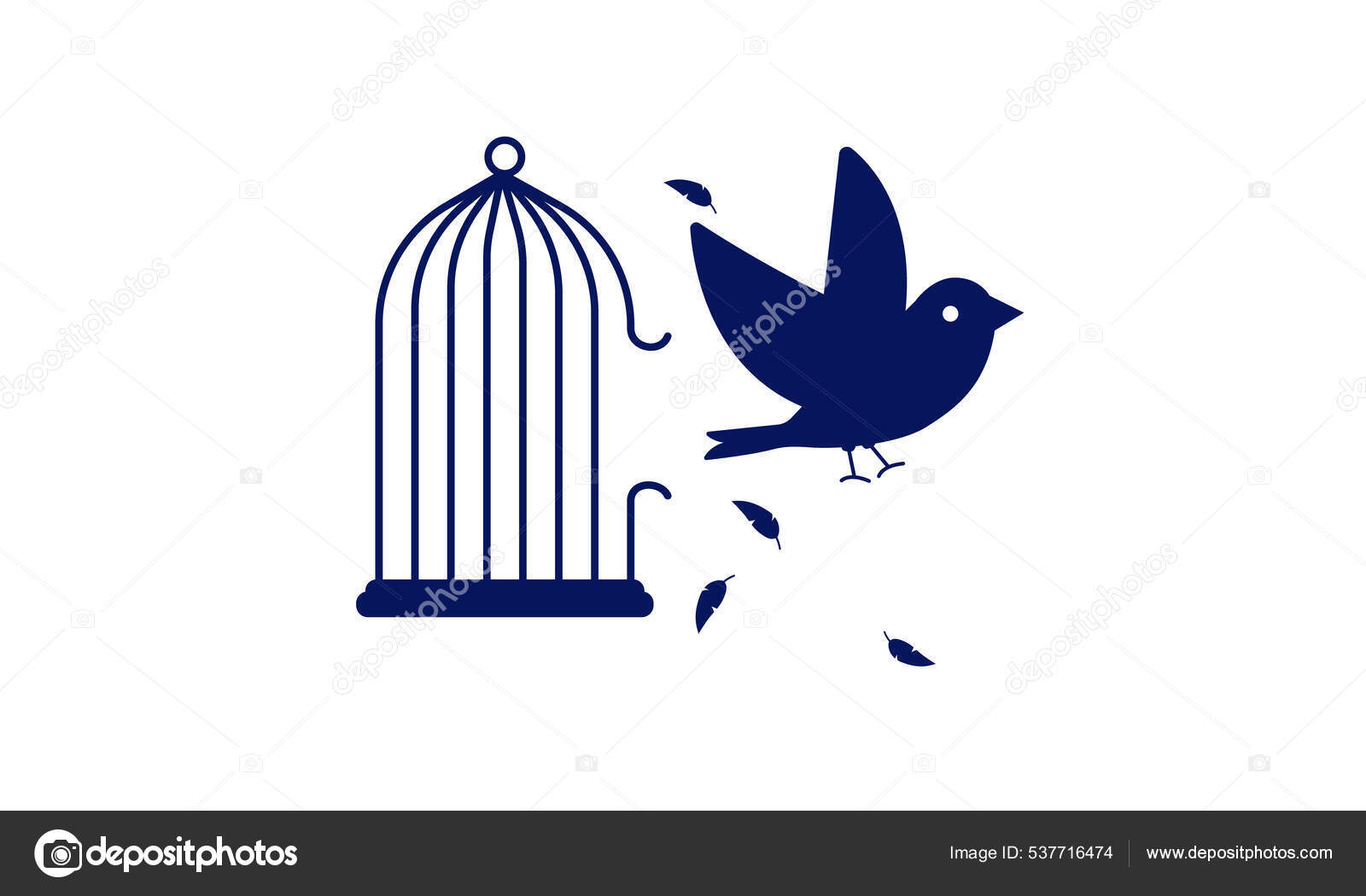 Bird Flying Away From Cage