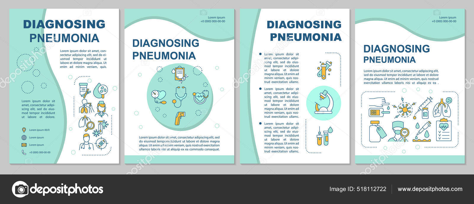 Detecting Pneumonia Brochure Template Diagnostic Tests Flyer Booklet ...