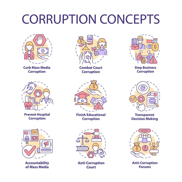 Corruption infographic Vector Art Stock Images | Depositphotos