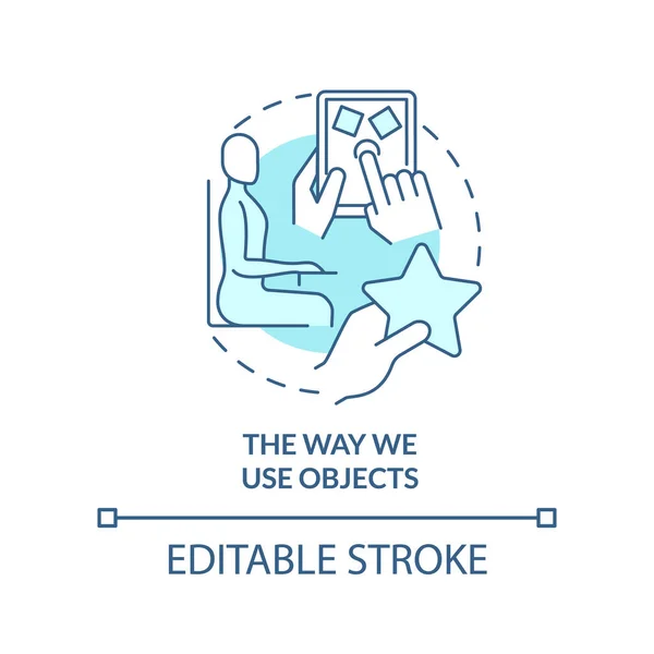 Way Use Objects Concept Icon Behavioral Measurement Abstract Idea Thin ...