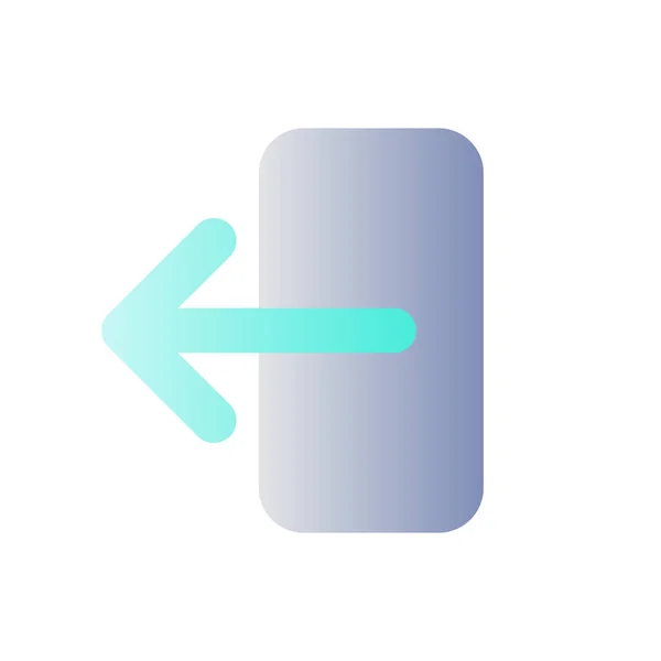 Export data flat gradient color ui icon. Importing files to library. Data backup. Unloading ...