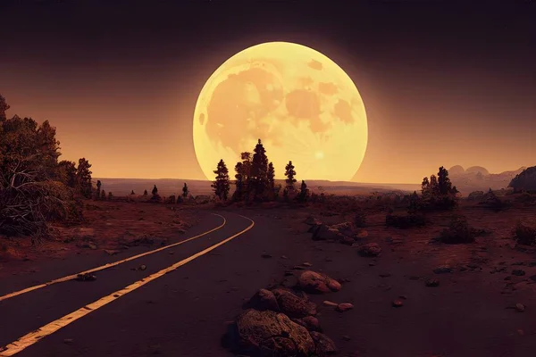 Road full moon Images - Search Images on Everypixel