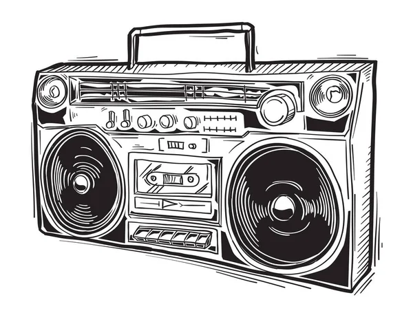 Simple Boombox Drawing