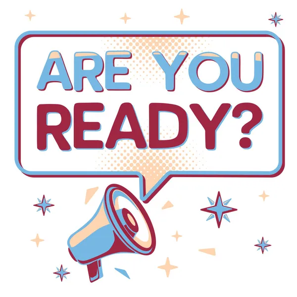 Get Ready Advertising Sign Shouting Megaphone Stock Vector by ©alex ...