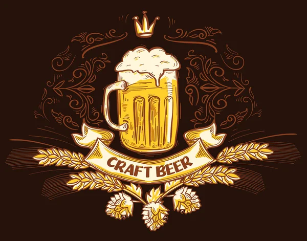 Craft beer emblem Stock Vector by ©alex_scholar 152462048