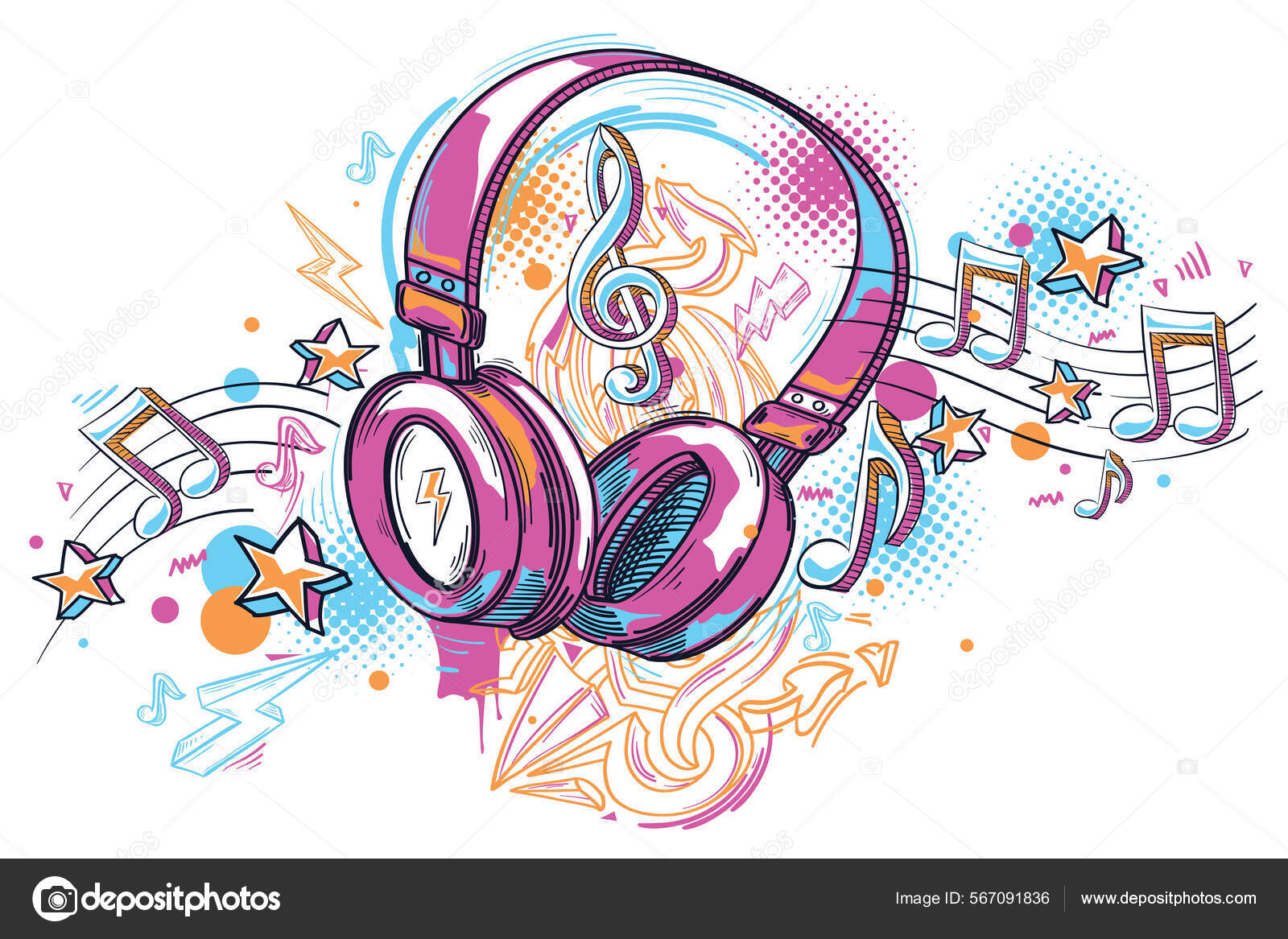 Graffiti Music Notes