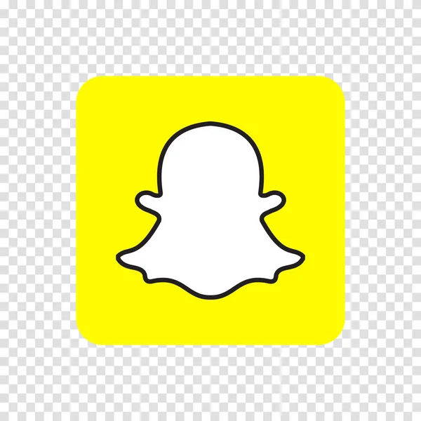 Snapchat logo imágenes de stock de arte vectorial | Depositphotos