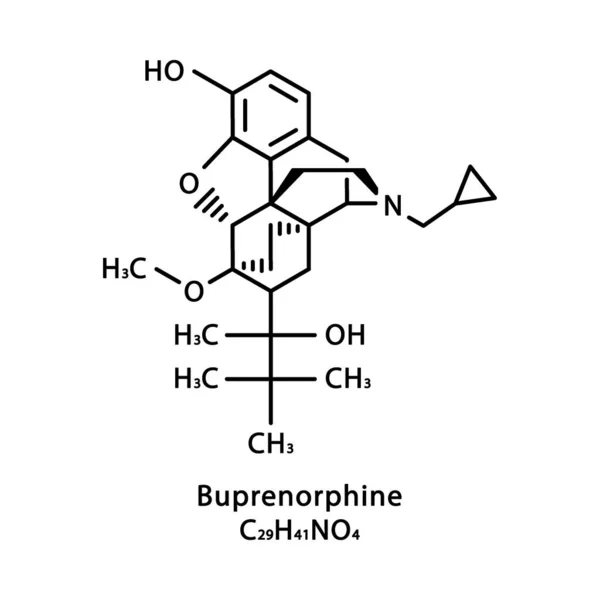 Estructura molecular de buprenorfina. F rmula qu mica esquel tica de buprenorfina. Ilustraci n ...