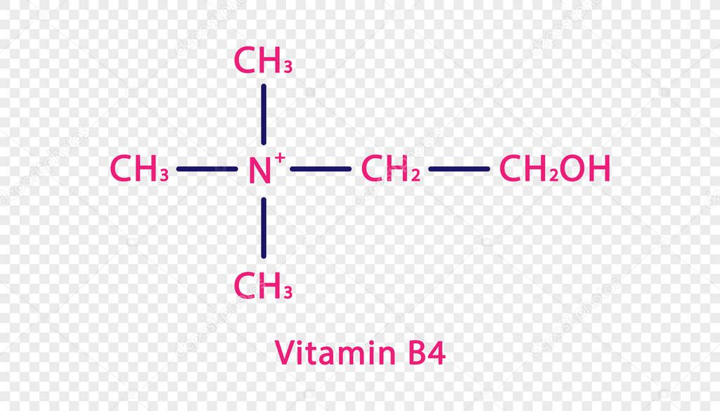Vitamin B4 chemical formula. Vitamin B4 structural chemical formula ...