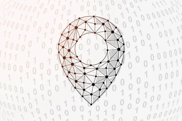 Shield Low Poly Symbol Binary Code Background Antivirus Design Vector Stock Vector Image by ...