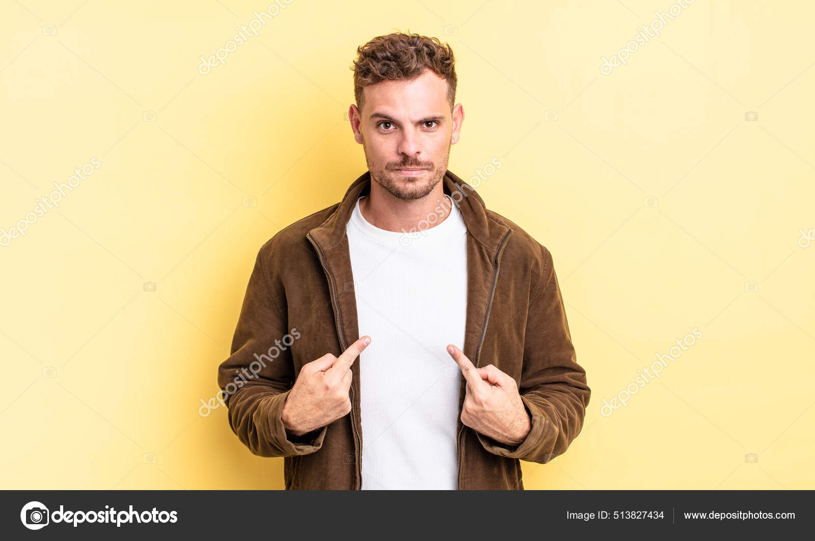 Man Pointing At Self
