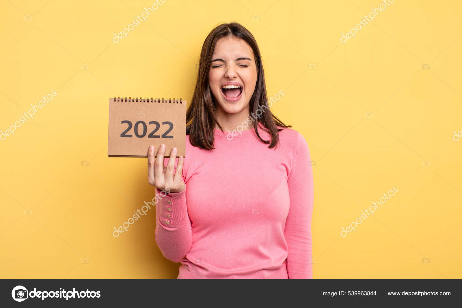 Pretty Woman Shouting Aggressively Looking Very Angry 2022 Calendar ...
