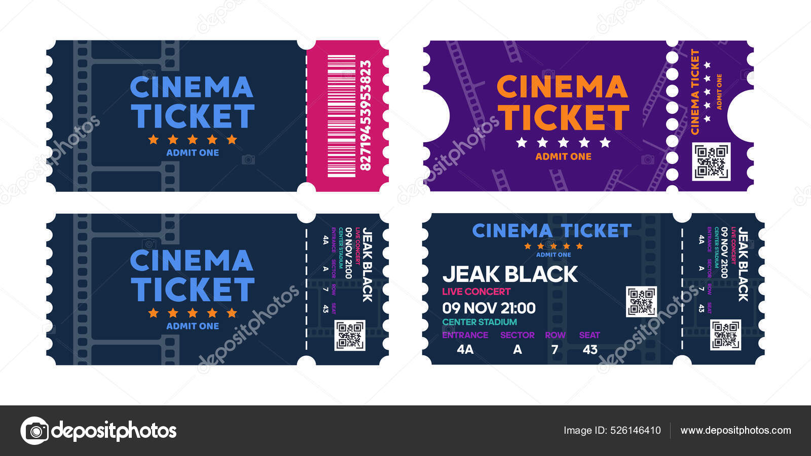 Movie Ticket Vector
