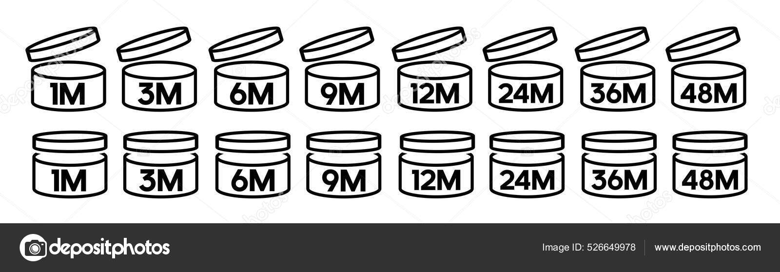 Period Opening Icon Cosmetic Open Month Life Shelf Stock Vector by ...