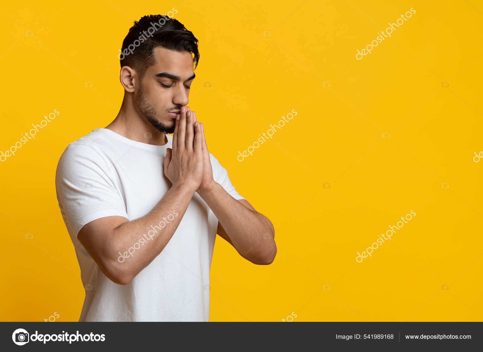 Man Pleading With Hands