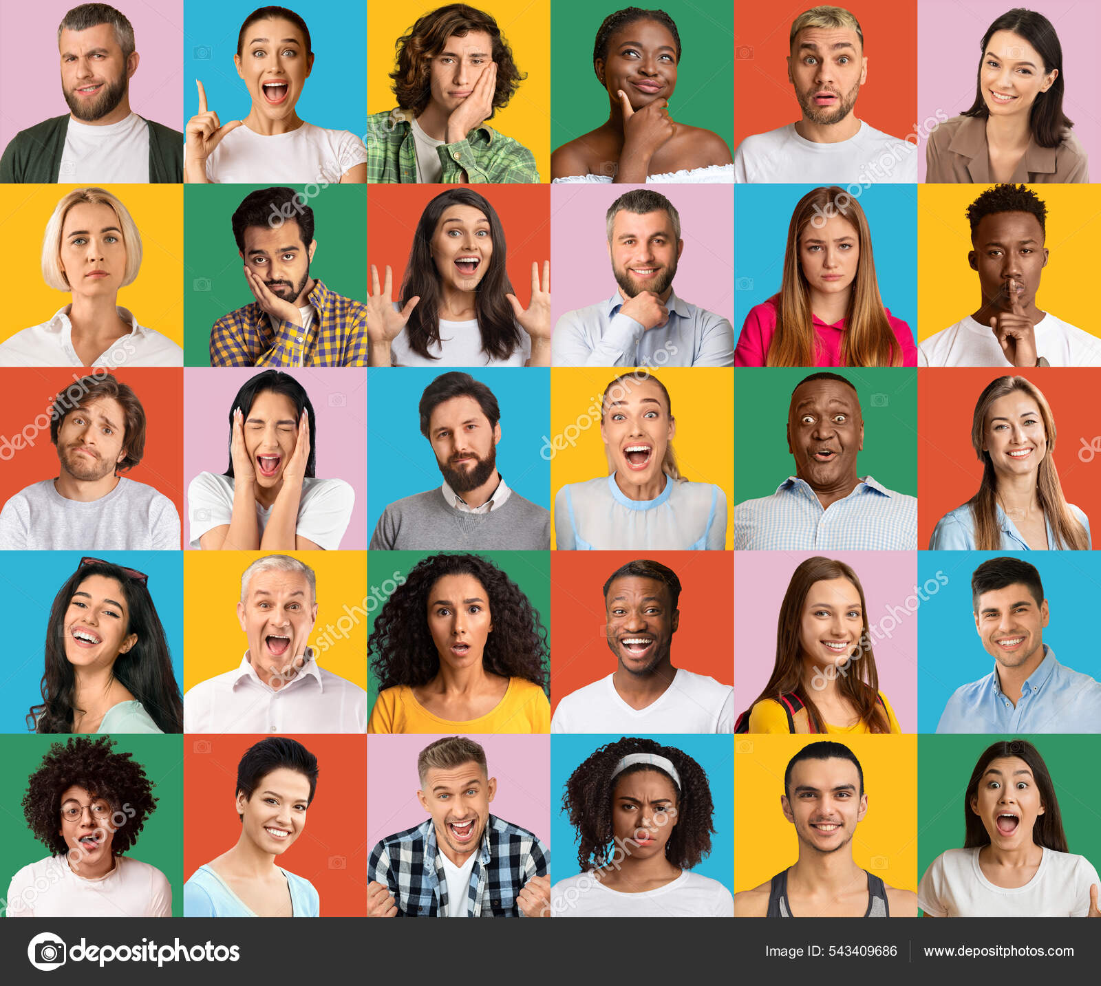 Human Smiles Collage