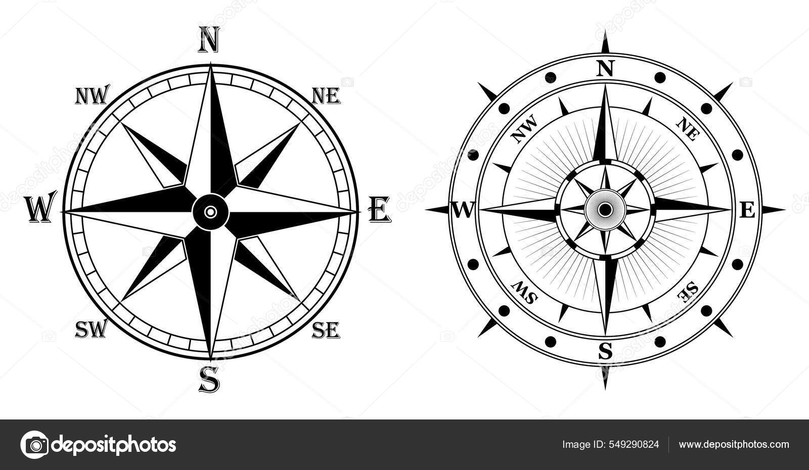 Nautical Compass Vector