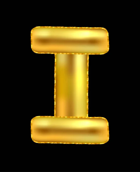 Gold Letter I