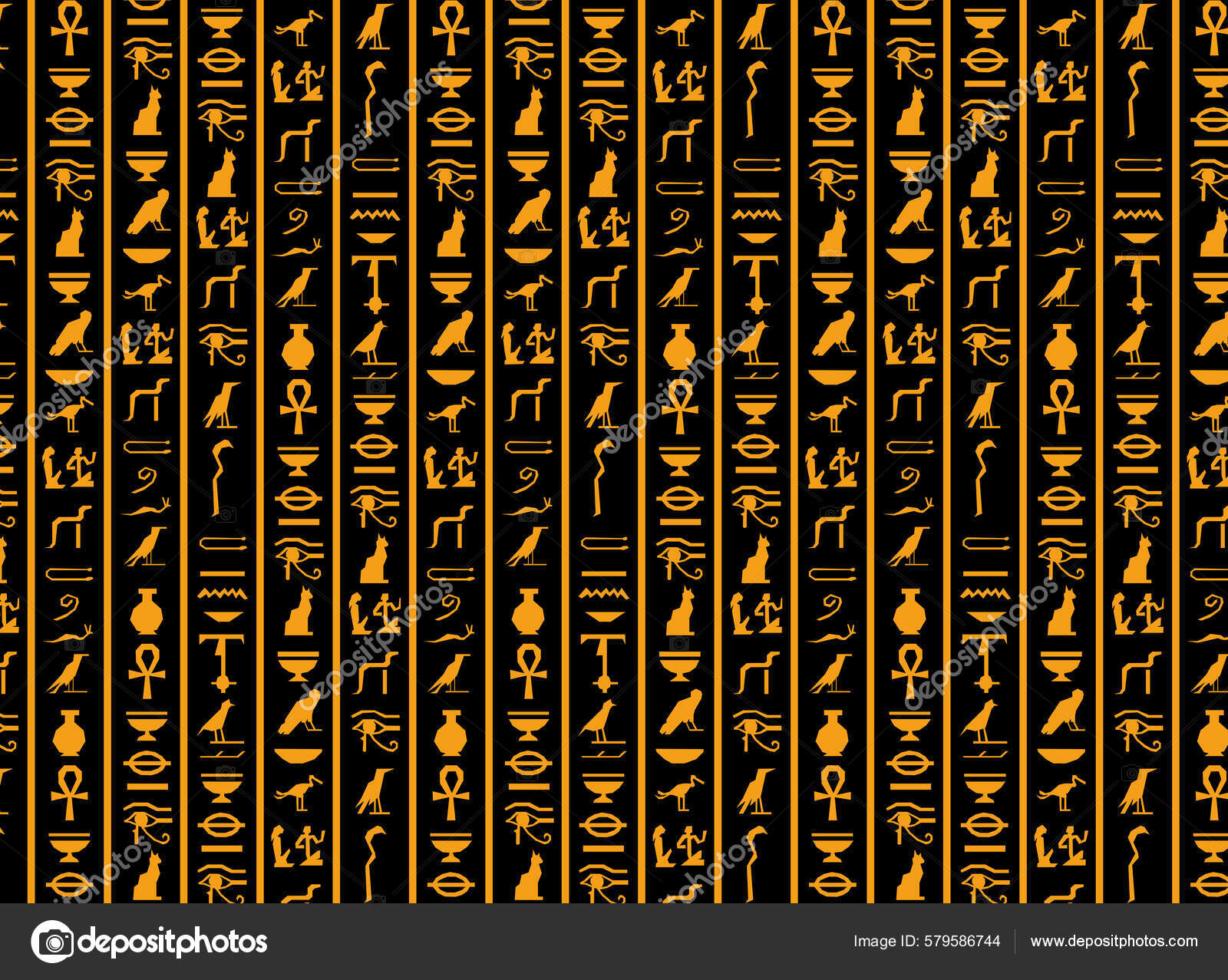 Ancient Egypt Background Egyptian Hieroglyph Symbolancient Culture Sing