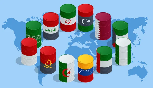 Isometric Organization of the Petroleum Exporting Countries, OPEC. Oil ...