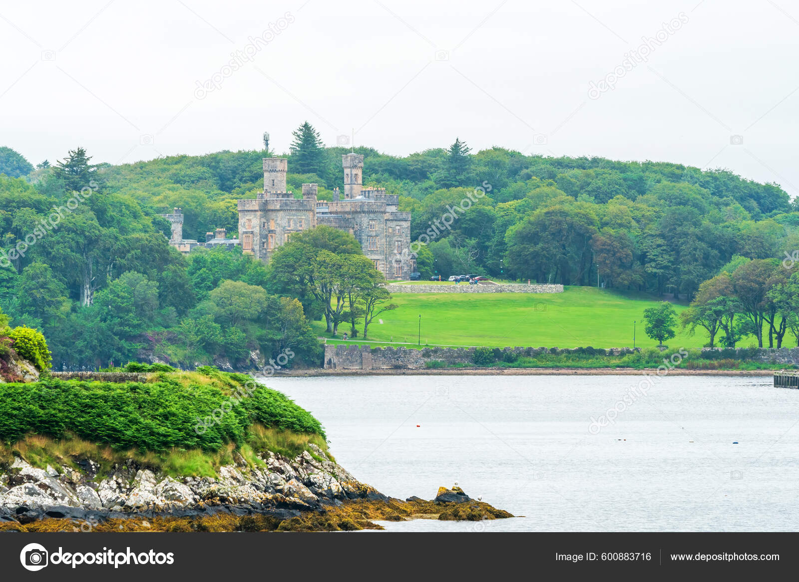 Lews Castle Victorian Era Castle Stornoway Isle Lewis Scotland Stock ...
