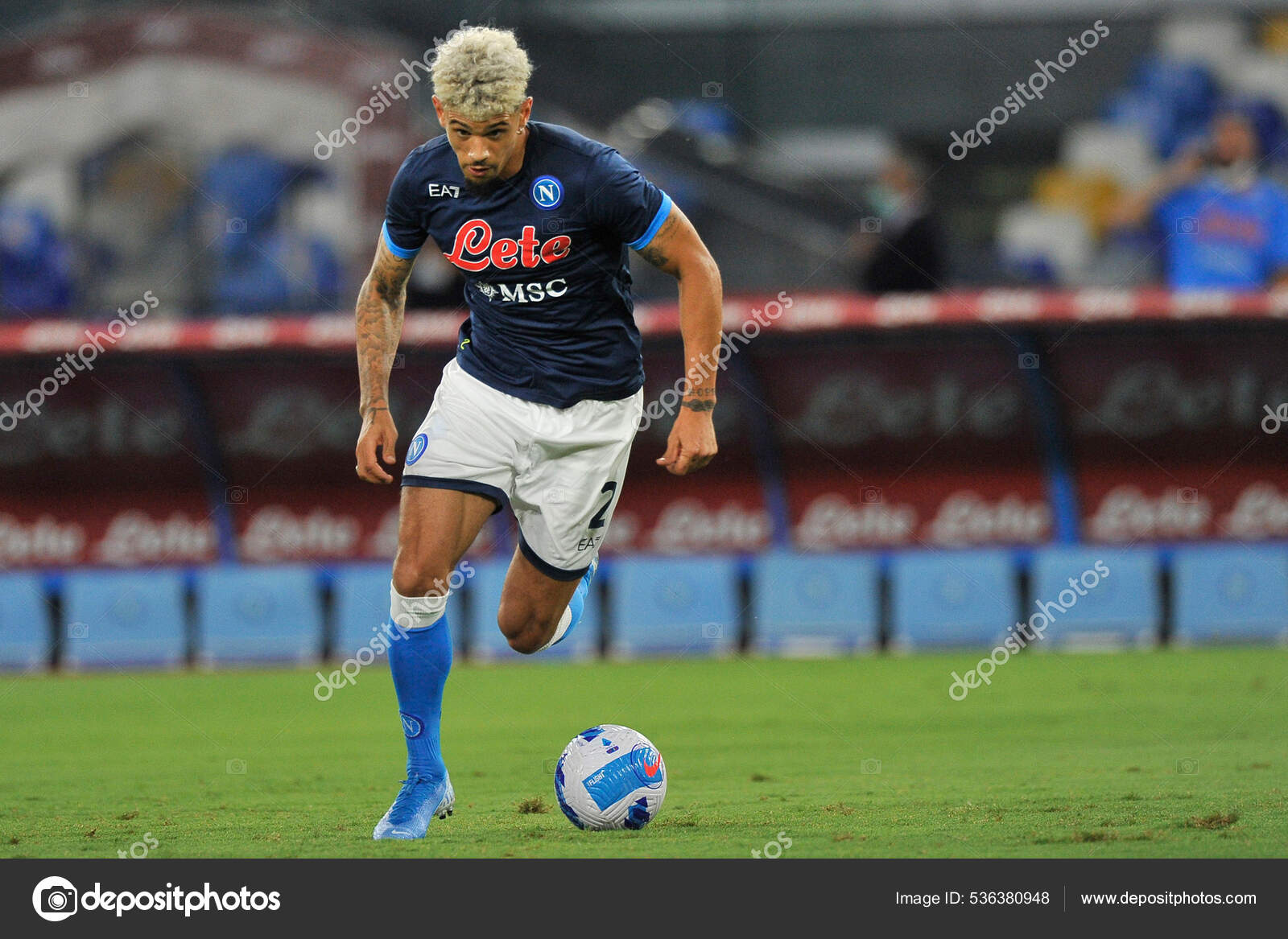 Kevin Malcuit Player Napoli Friendly Match Napoli Benevento Final ...