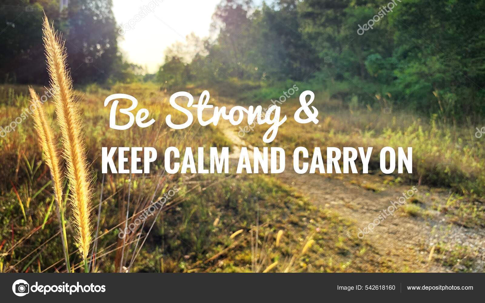 Keep Calm And Stay Strong Background