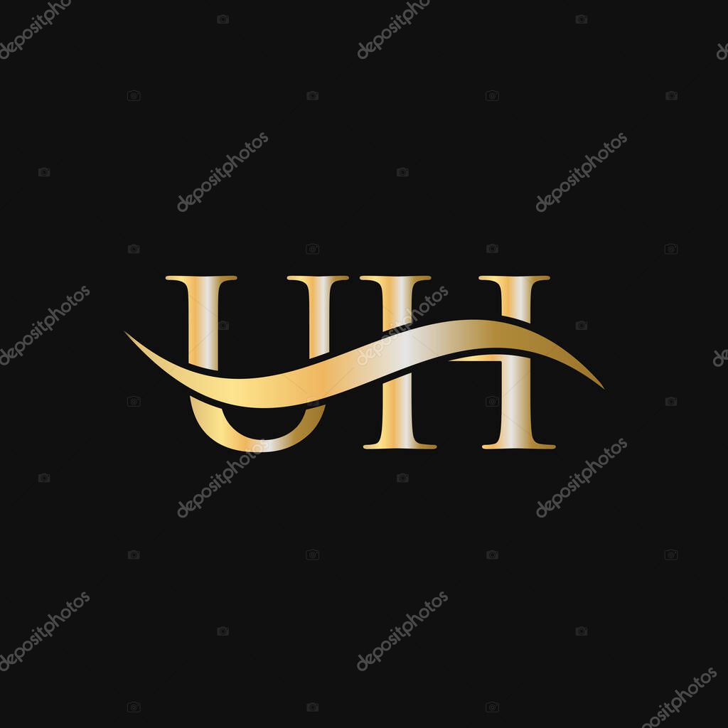 Carta Plantilla de diseño de logotipo UH. UH, U H Letra Logo Moderno ...