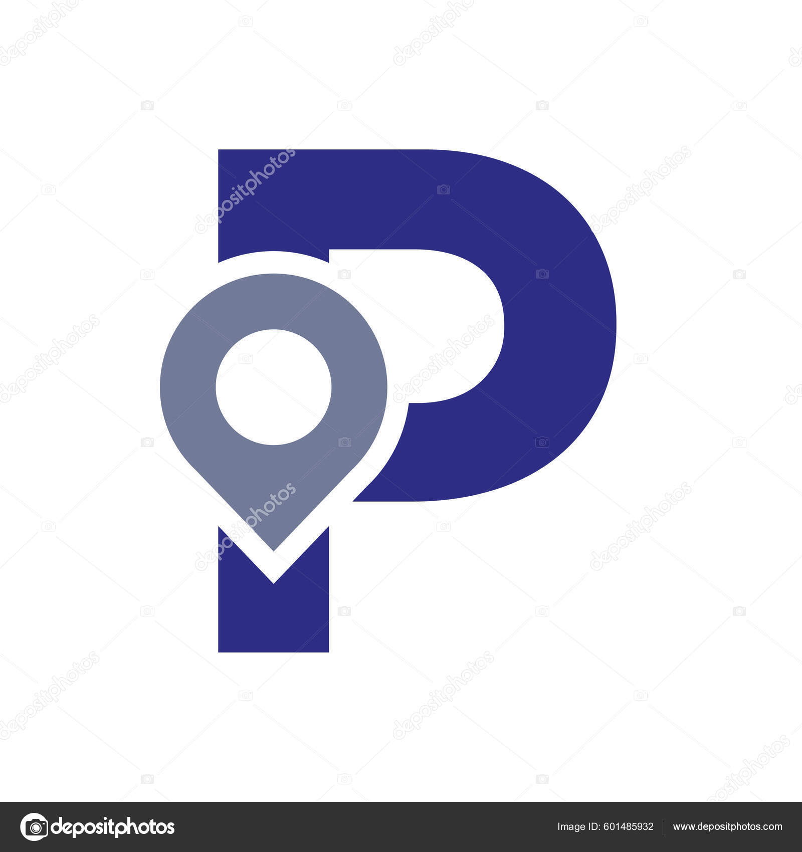 Letter Location Logo Design Sign Location Icon Concept Alphabet Road ...