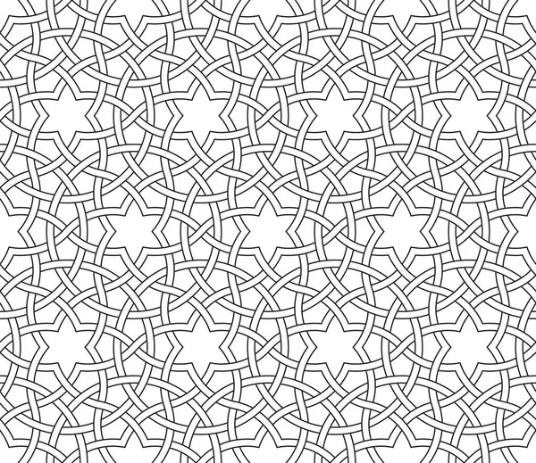 Arabesque Star Pattern, Light Grey Background Stock Vector by ...