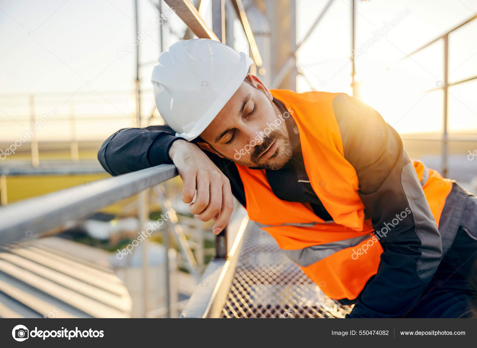 Lazy American Construction Worker