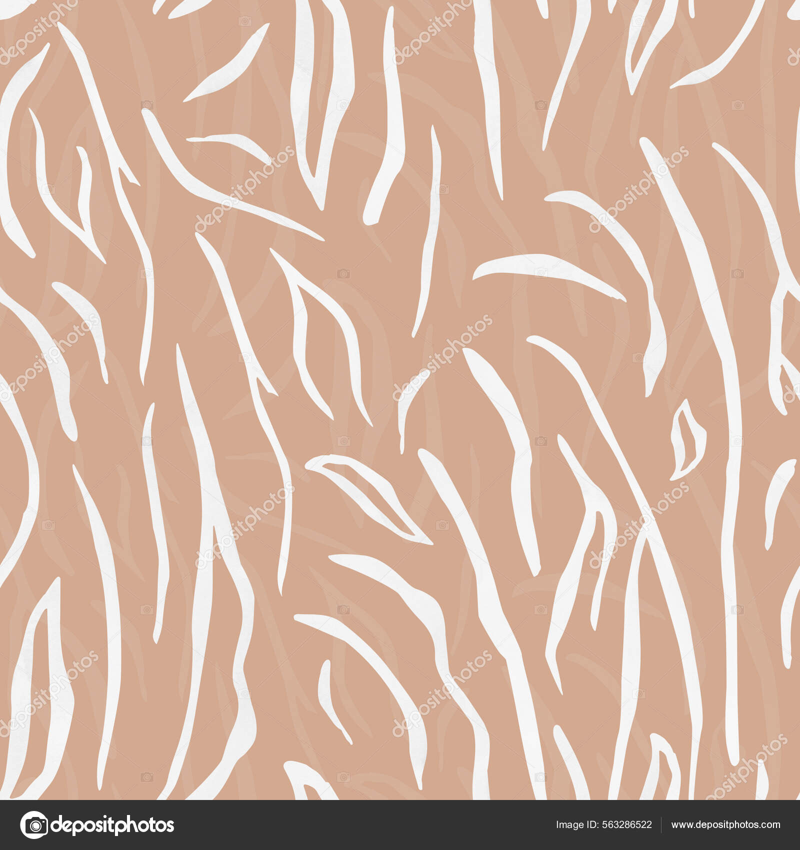 White Tiger Stripes Pattern