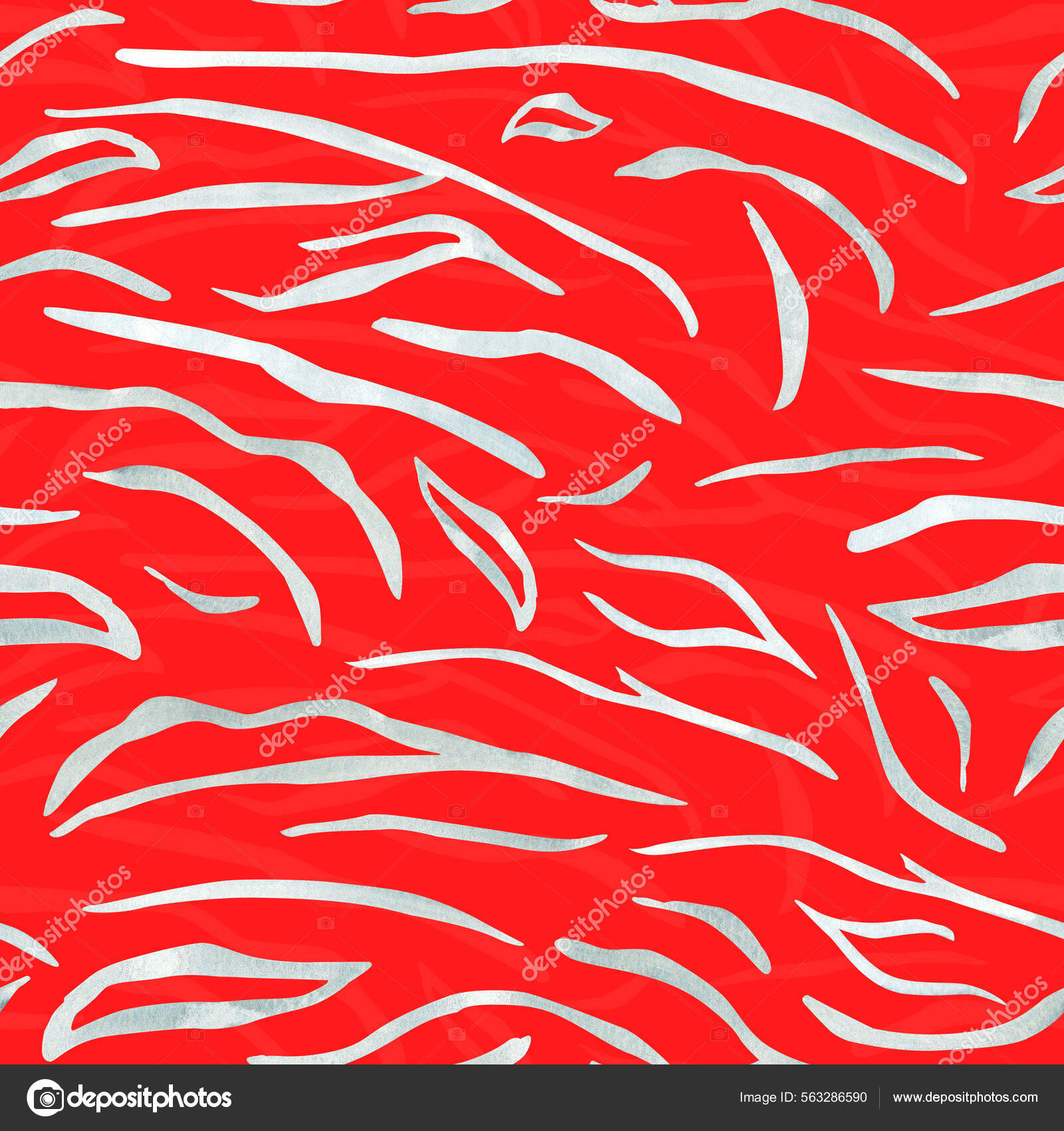 White Tiger Stripes Pattern White Tiger Stripes Pattern" Poster For