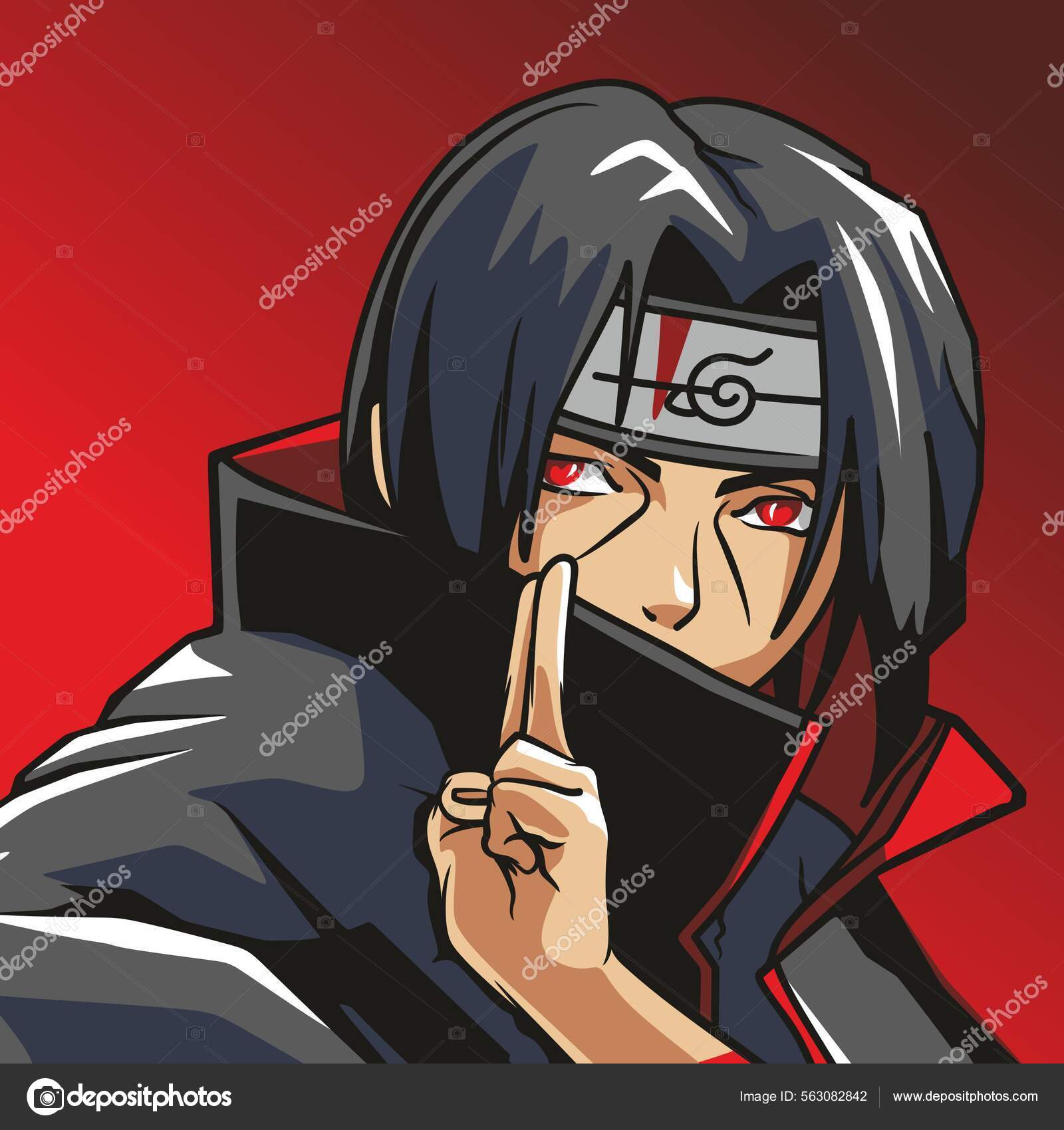 Uchiha Itachi Vektor Fläkt Konst — stockvektor av ©MaxTru 563082842