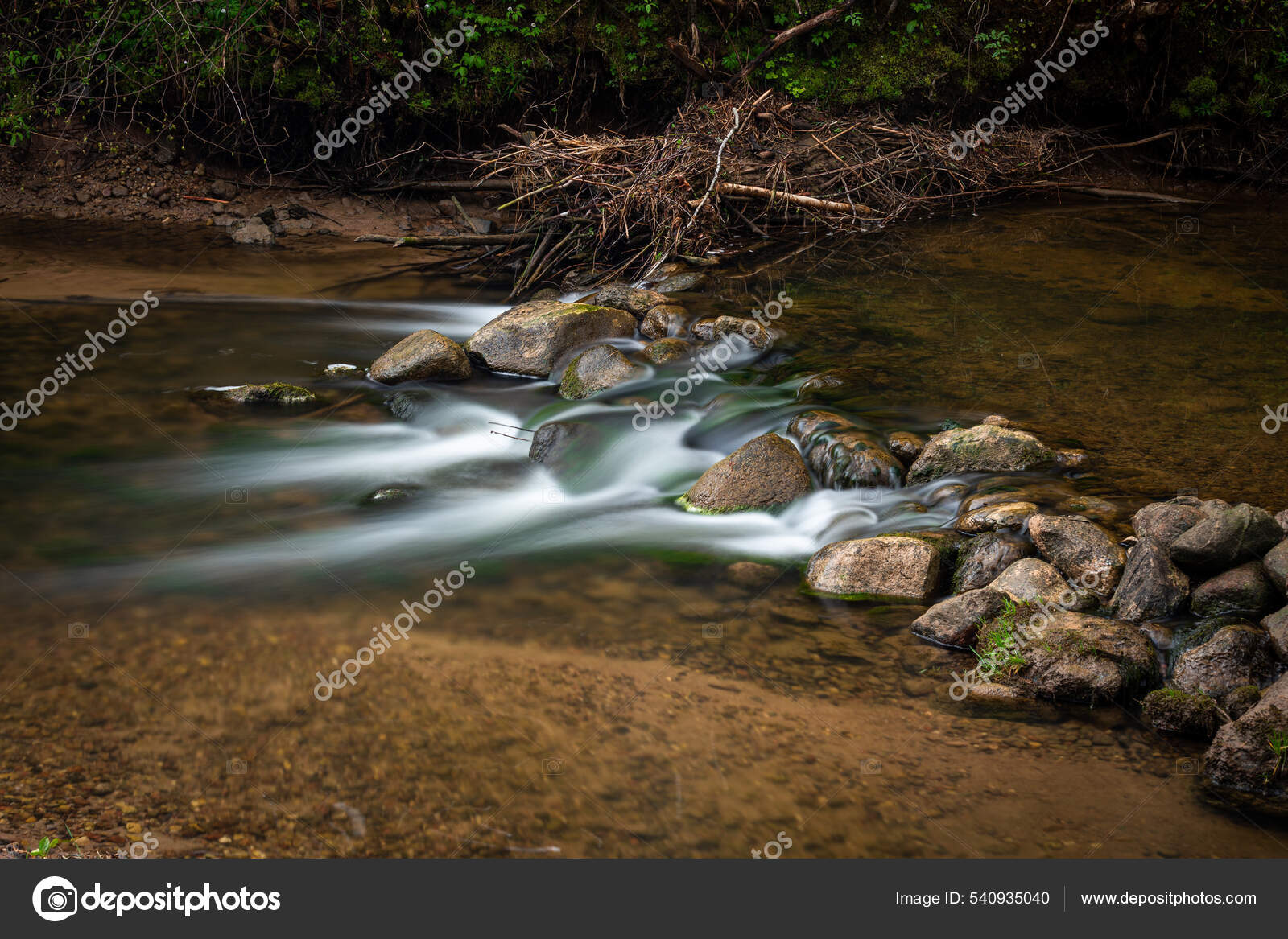 Beautiful Mountain Stream Nature Landscape — Stock Photo © ERIVOLTA ...
