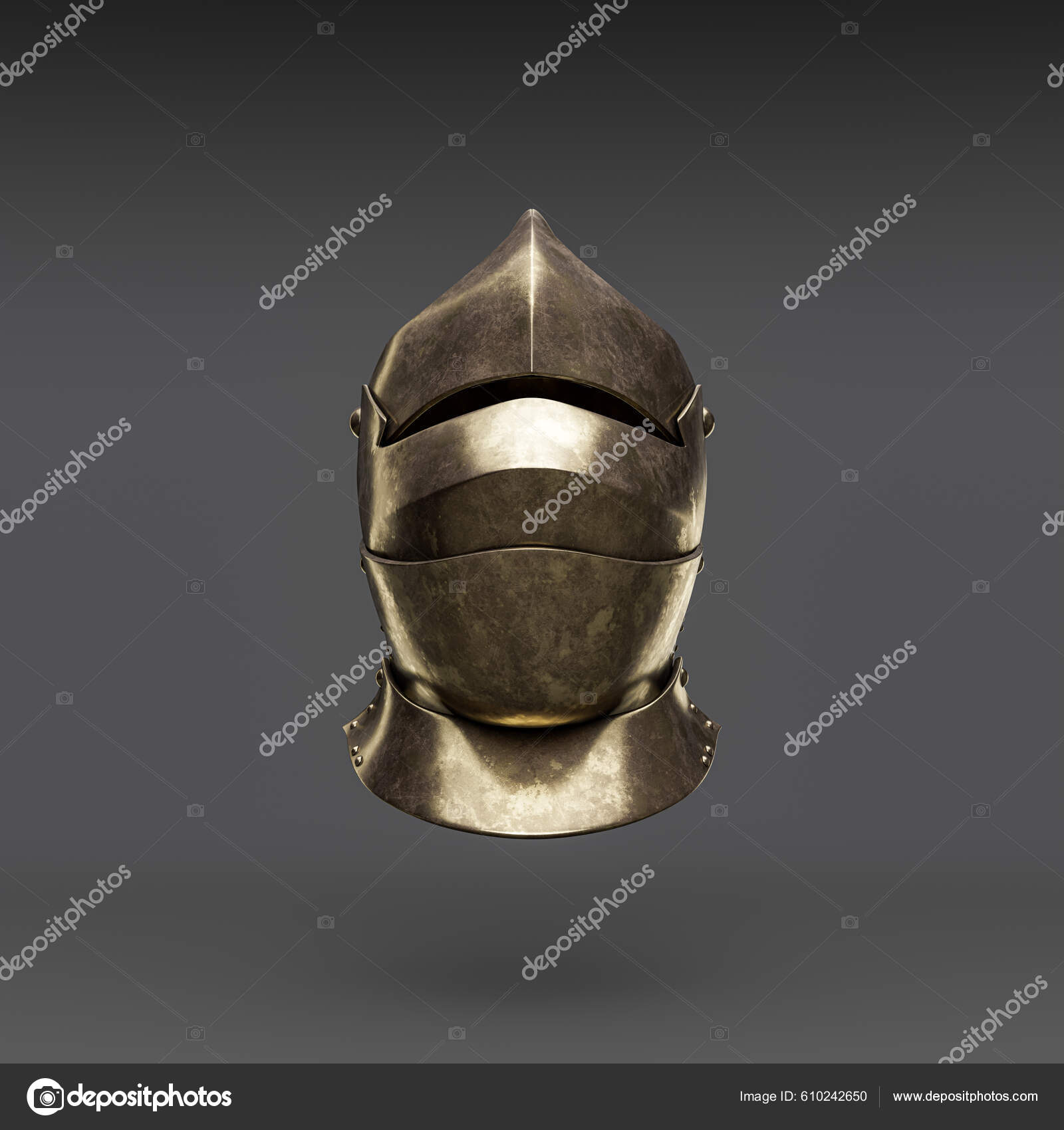 Knight Helmet Open