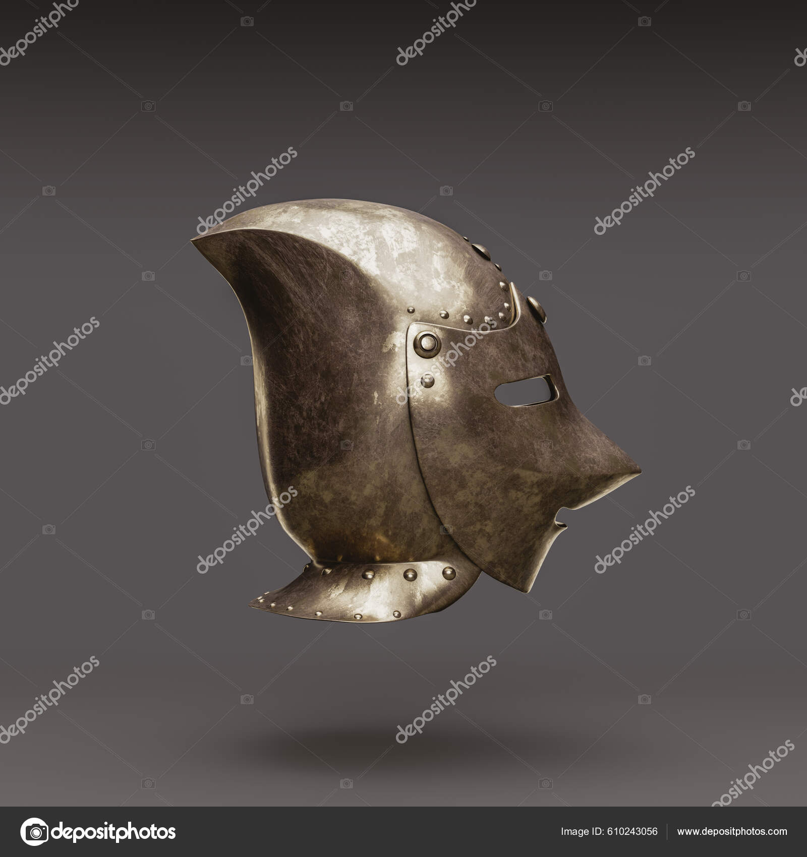Open Medieval Knight Helmet