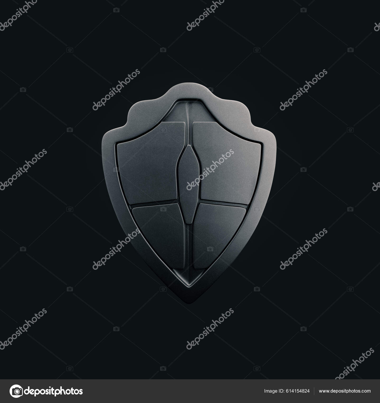 Dark Aluminum Knight Shield Medieval Knight Armor Protection Guarding ...