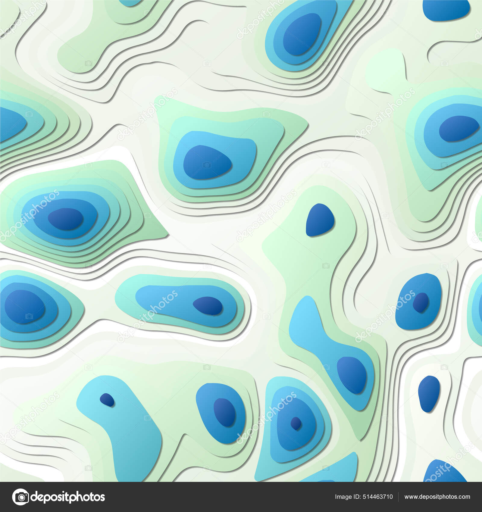 Colorful abstract layers Papercut style background Vibrant 3d ...