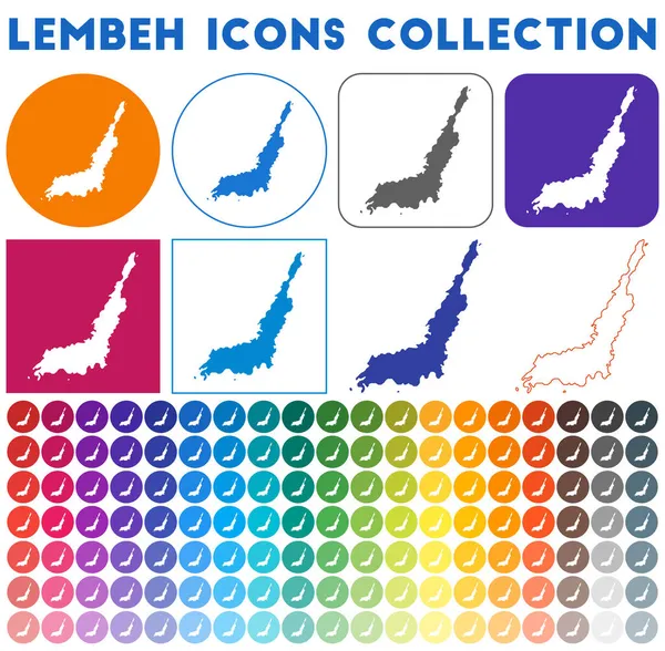 Lembeh island map imágenes de stock de arte vectorial | Depositphotos