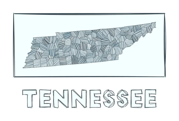Tennessee State Map Coloring Page