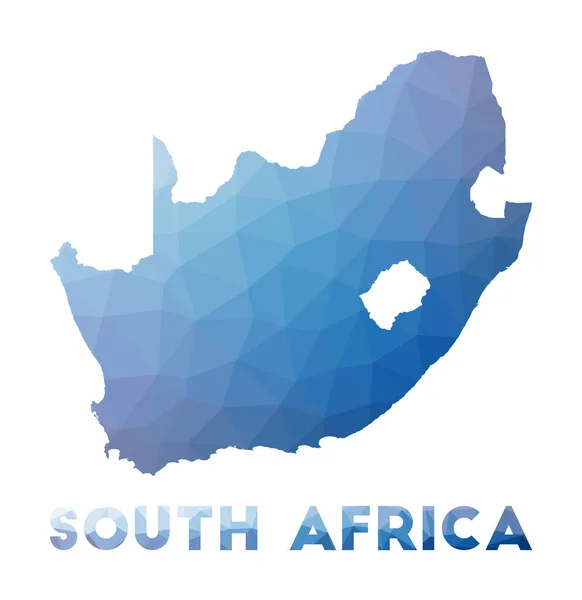 South Africa Logo Map of South Africa with country name and flag Modern ...