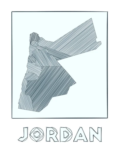 Jordan hand drawn map Vector Art Stock Images | Depositphotos