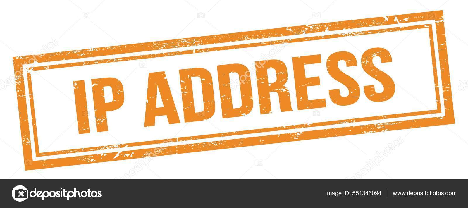 Address Text Orange Grungy Vintage Rectangle Stamp — Stock Photo ...