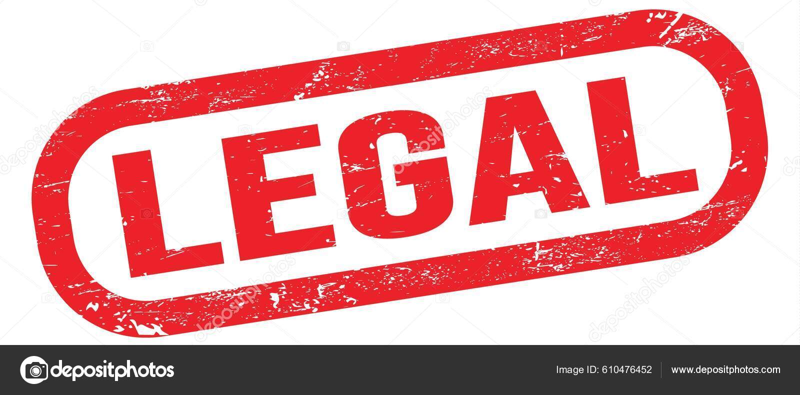 Legal Text Written Red Rectangle Stamp Sign — Stock Photo © outchill ...