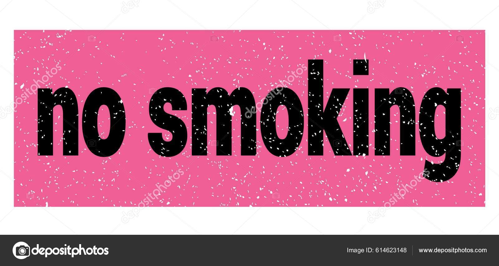 Smoking Text Written Pink Black Grungy Stamp Sign — Stock Photo ...