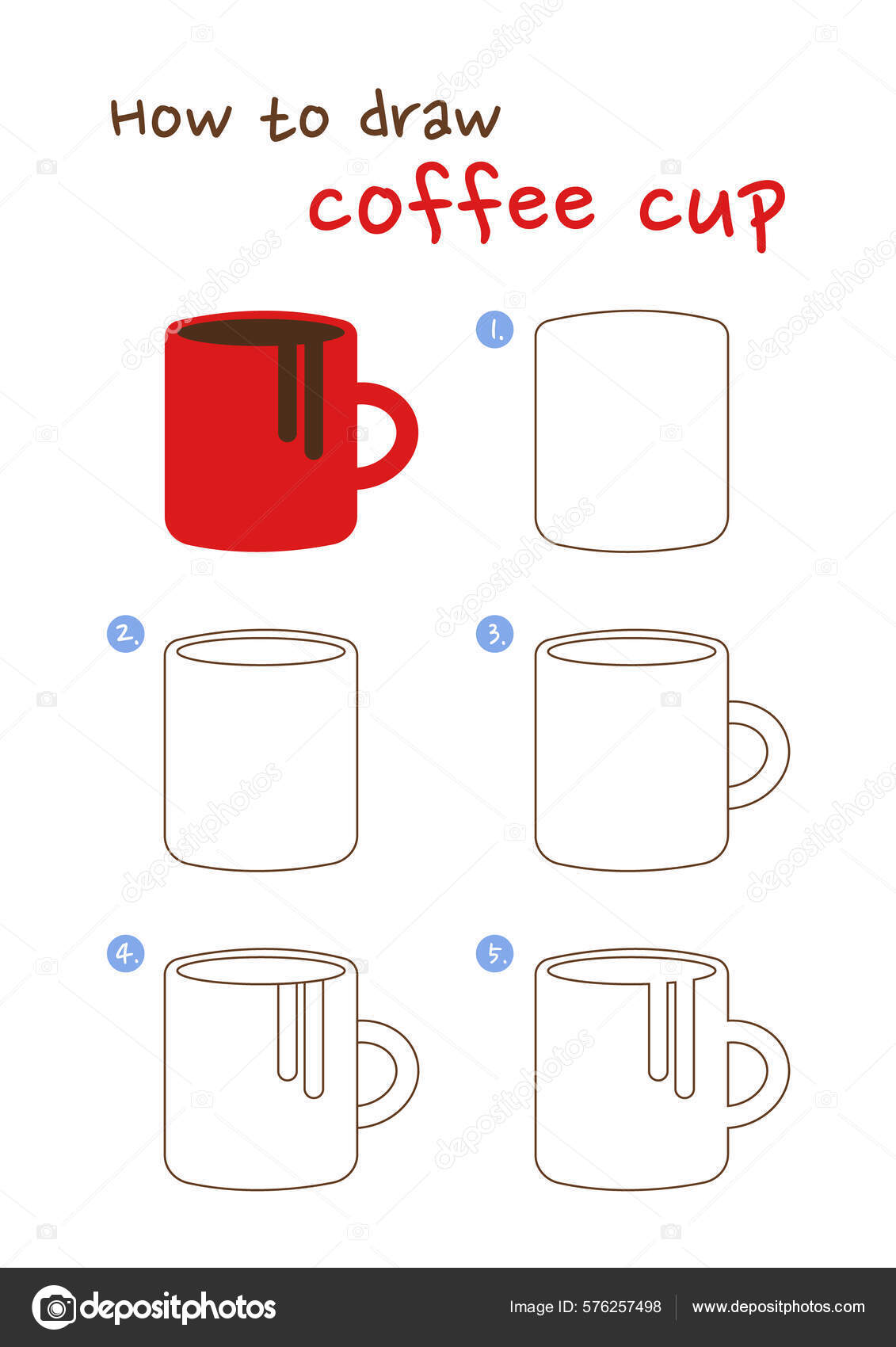 How To Draw A Cute Kawaii Coffee Cup Easy [Step By Step] | atelier-yuwa ...